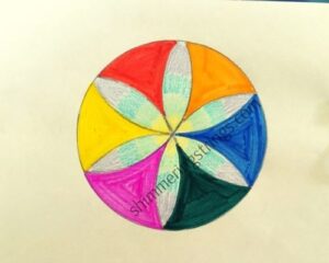 How to Draw Easy Geometric Pattern using Compass - Shimmering Strings